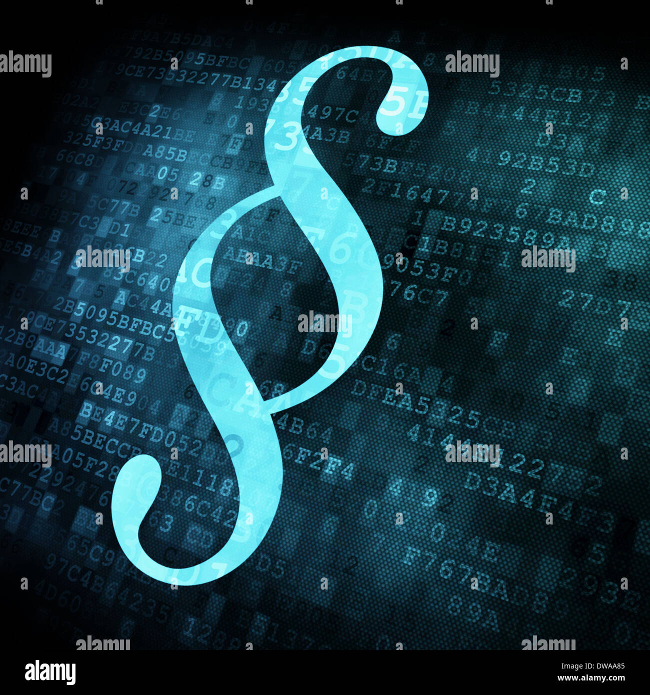 Paragraph symbol on digital screen Stock Photo - Alamy