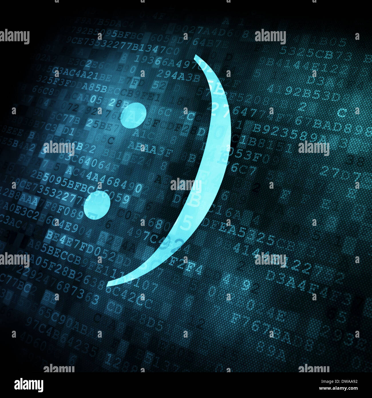 Smiley emoticon facial expression wink hi-res stock photography and ...