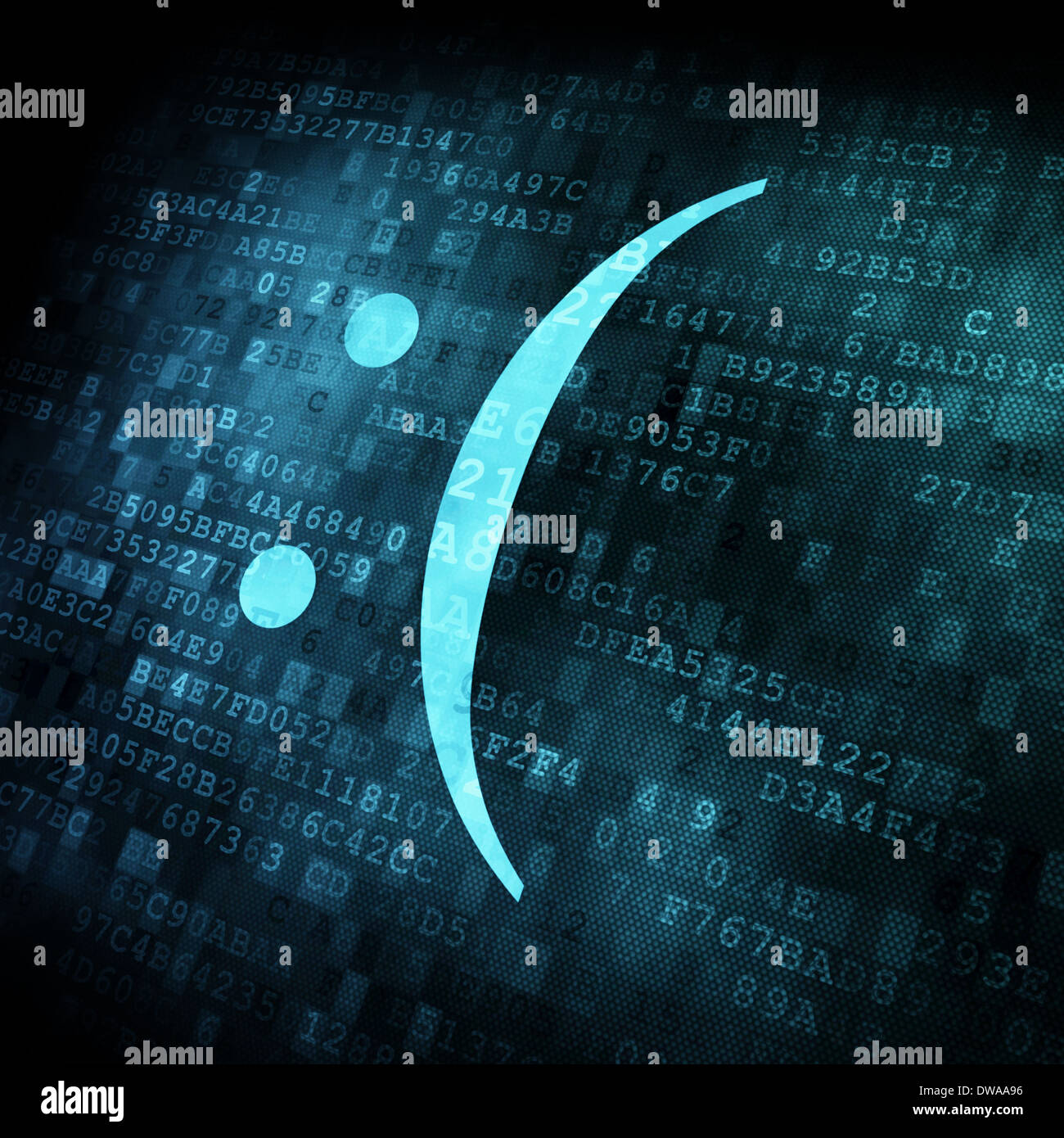 Emoticon on digital screen Stock Photo - Alamy