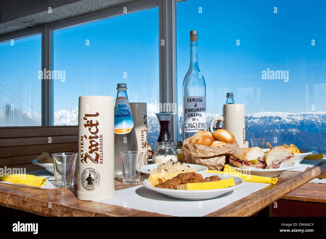 Italy, Recoaro Mille, Gingerino refuge Stock Photo - Alamy