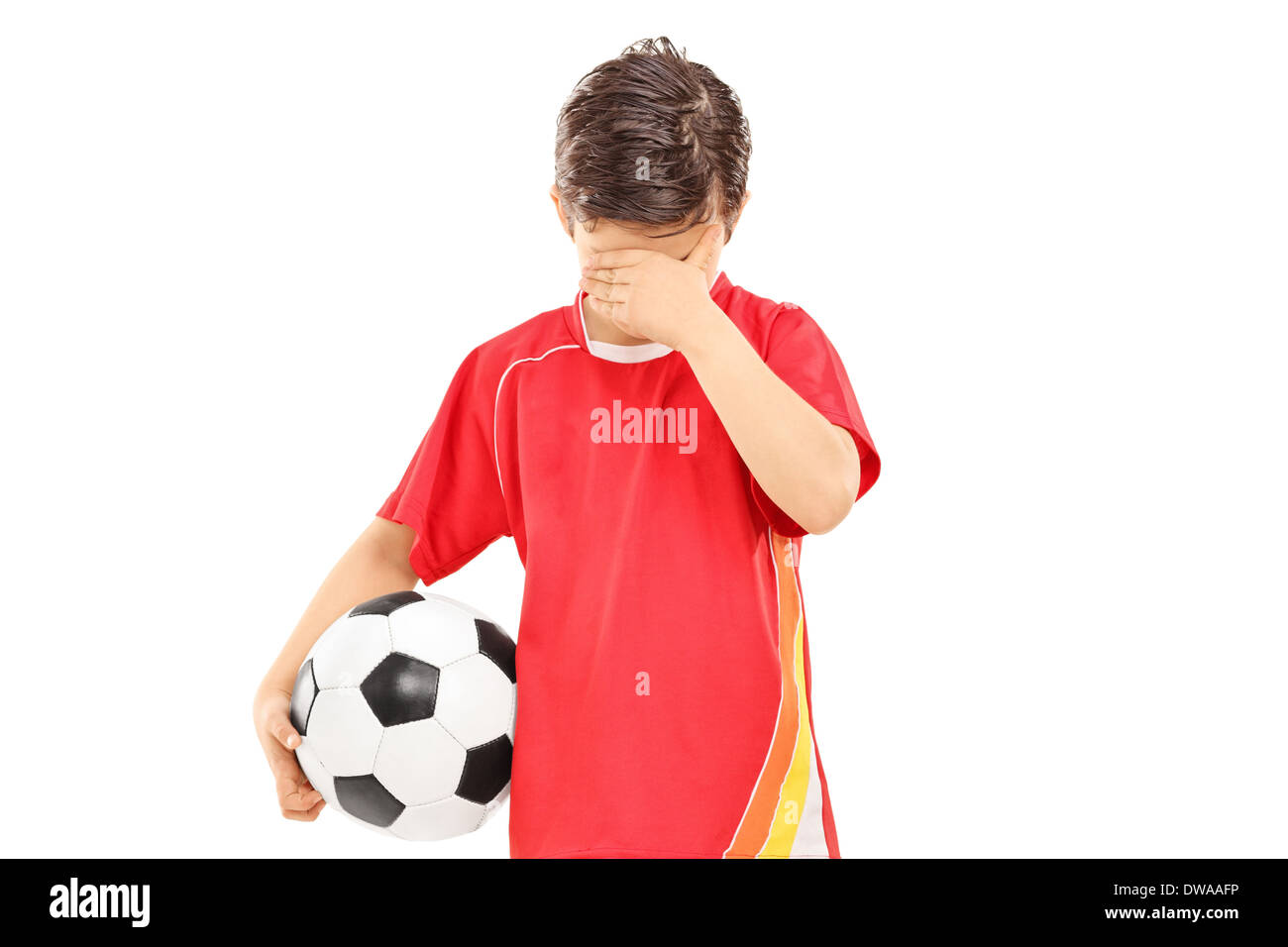 Child sad football hi-res stock photography and images - Alamy
