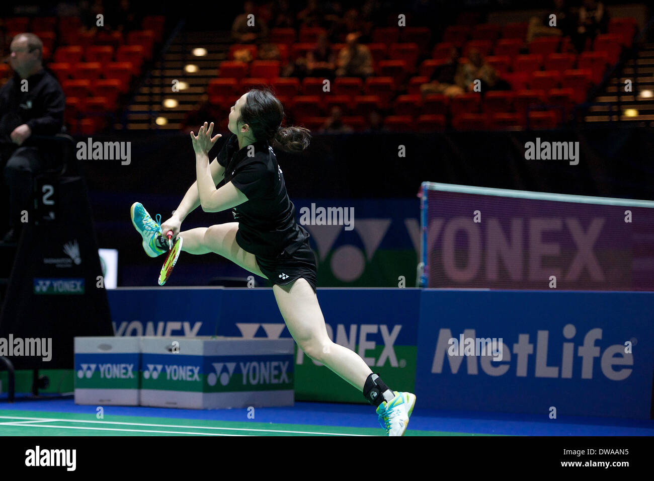 Birmingham, UK. 04th Mar, 2014. alyssa lim (GB)during Yonex All England ...