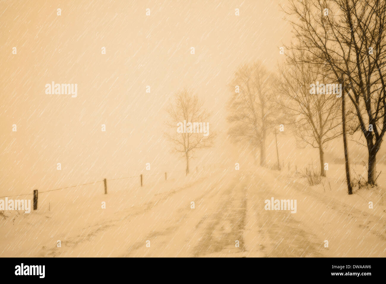 Vintage snow storm hi-res stock photography and images - Alamy