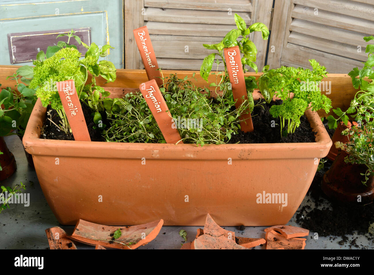 Flower box hi-res stock photography and images - Alamy