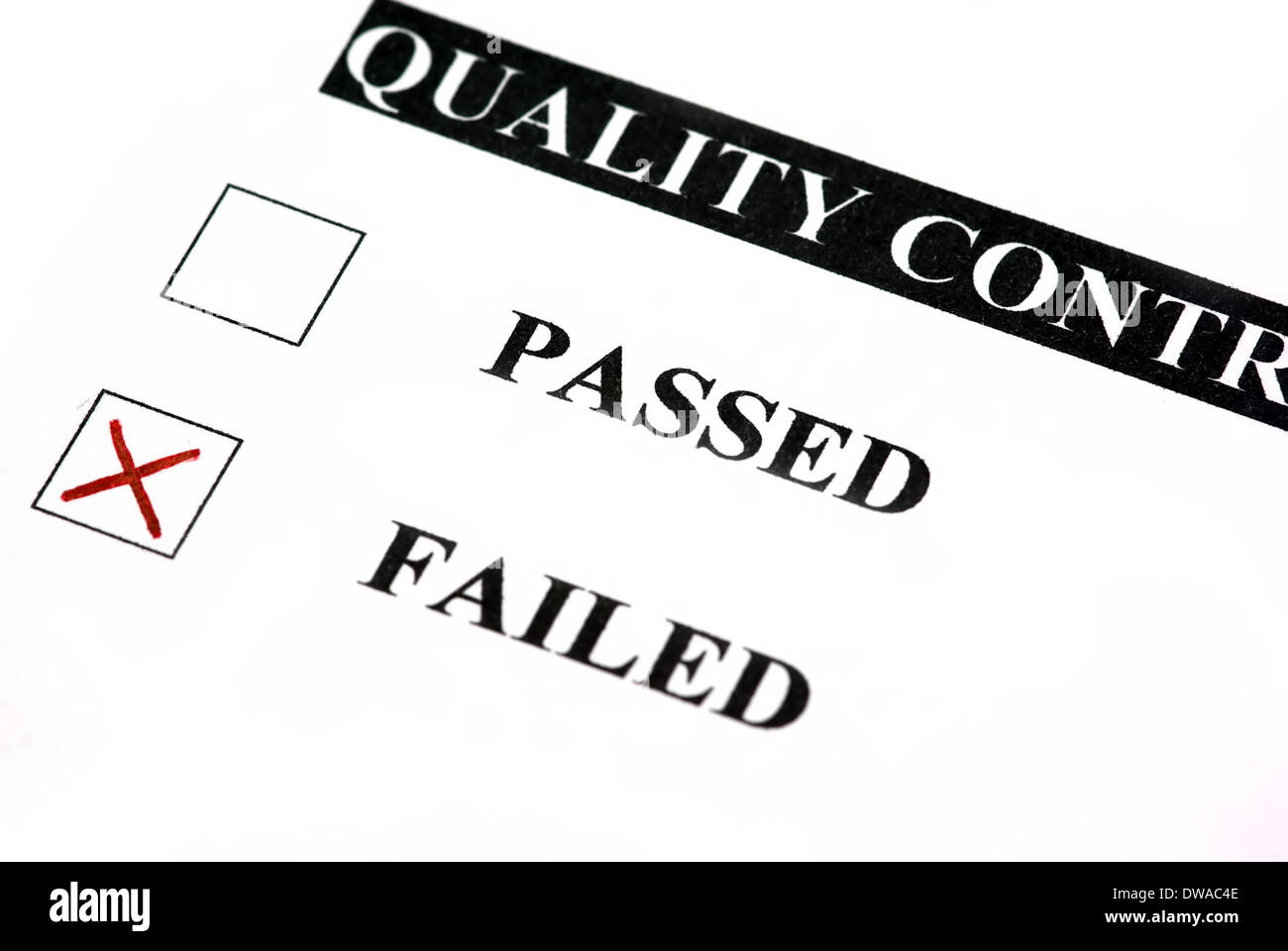 Failed Test High Resolution Stock Photography and Images - Alamy