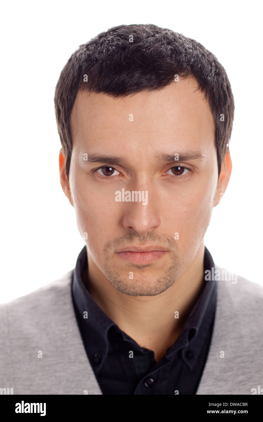man with white background Stock Photo - Alamy