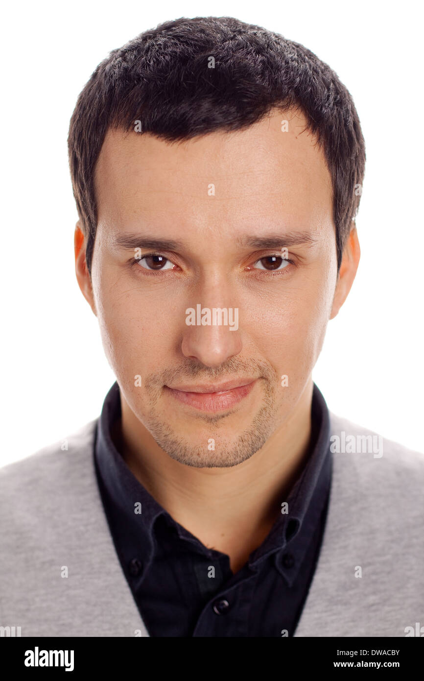 man with white background Stock Photo - Alamy