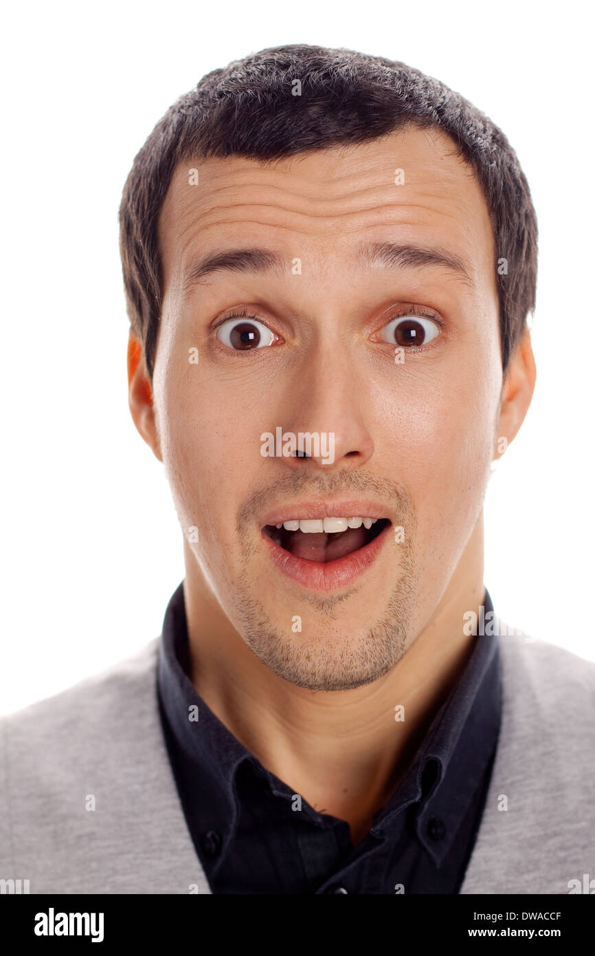 man with white background Stock Photo - Alamy