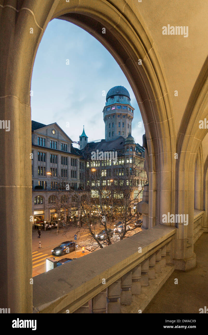 Urania observatory, View from Amtshaus I, Zurich, Switzerland Stock ... Urania observatory, View from Amtshaus I, Zurich, Switzerland Stock ...