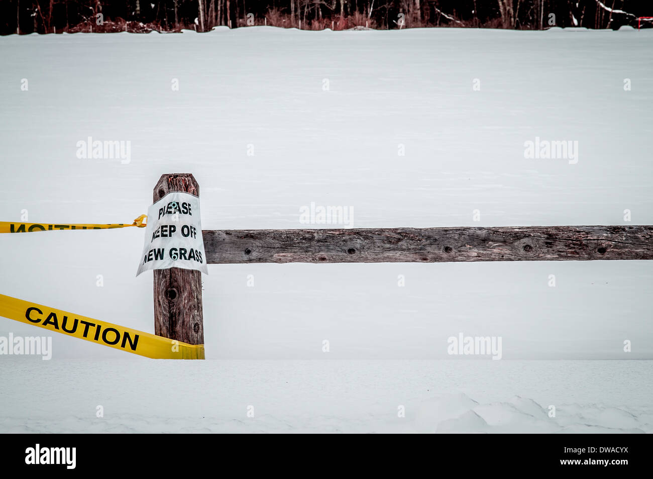 Caution tape in landscape hi-res stock photography and images - Alamy