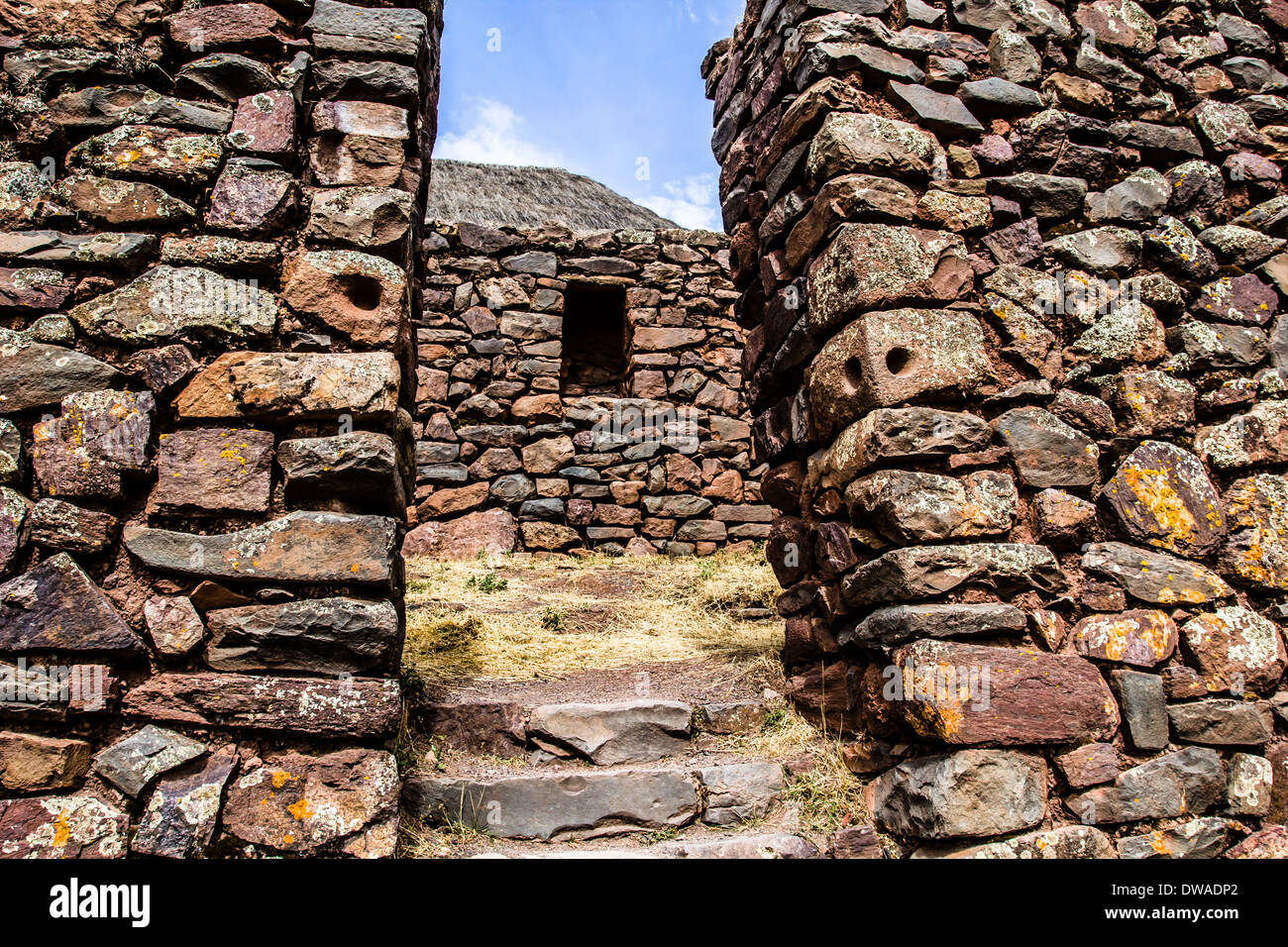 Peru, Pisac (Pisaq) - Inca ruins in the sacred valley in the Peruvian ...