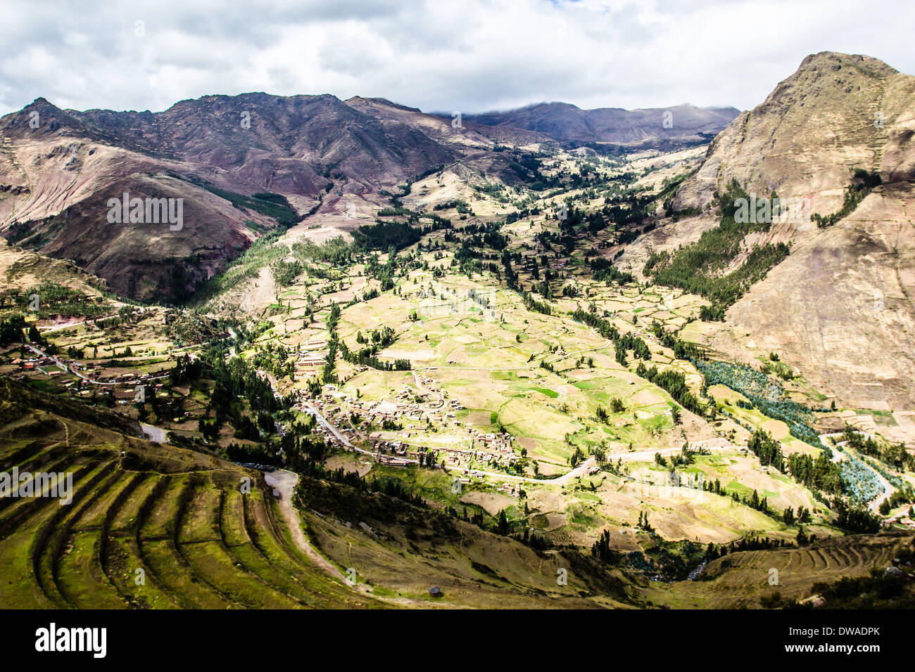 Peru, Pisac (Pisaq) - Inca ruins in the sacred valley in the Peruvian ...