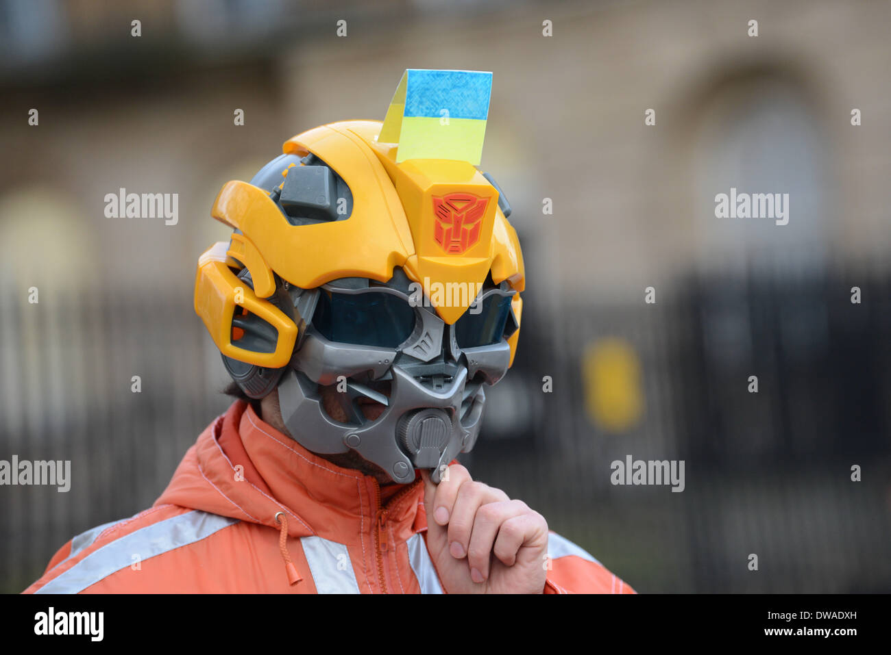 London England, 4th March 2014: A 24-hour shift Power Rangers protest ...