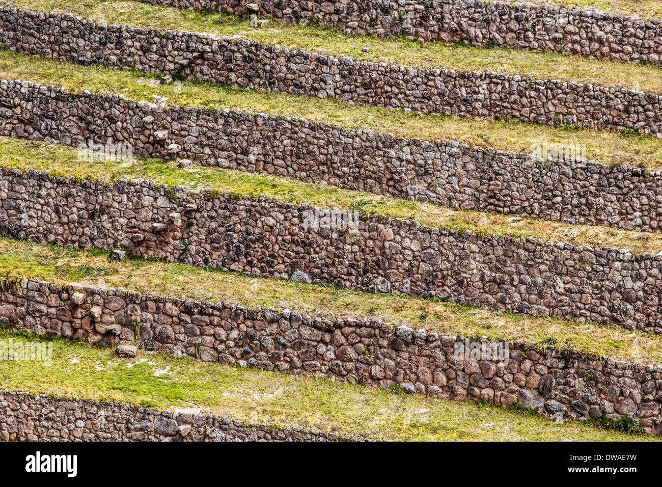 Peru, Moray, ancient Inca circular terraces. Probable there is the ...