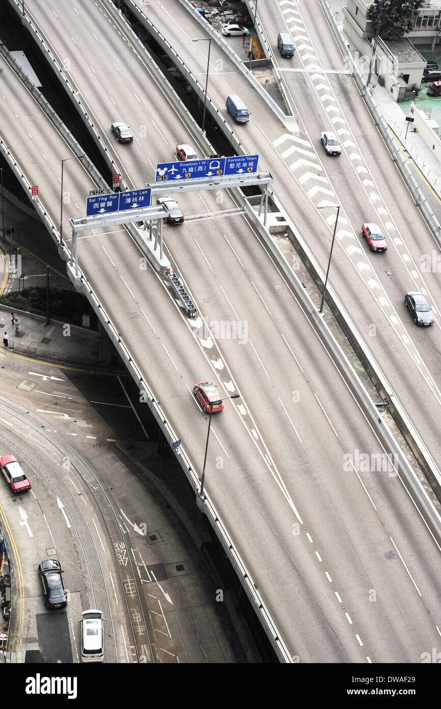 Flyover road view hi-res stock photography and images - Alamy