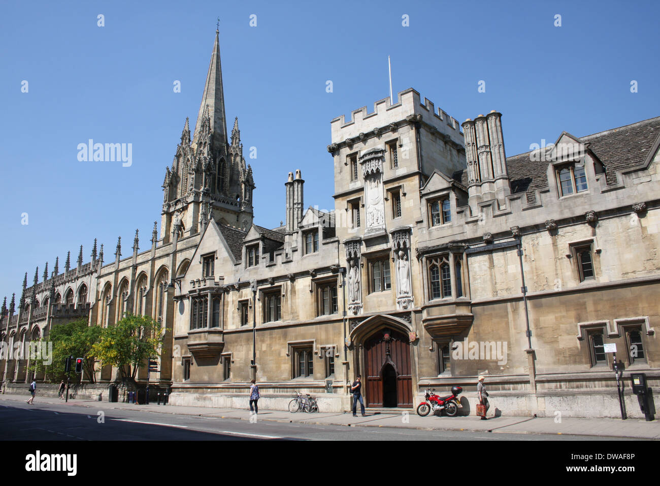 Brasenose College Oxford High Street UK Stock Photo - Alamy