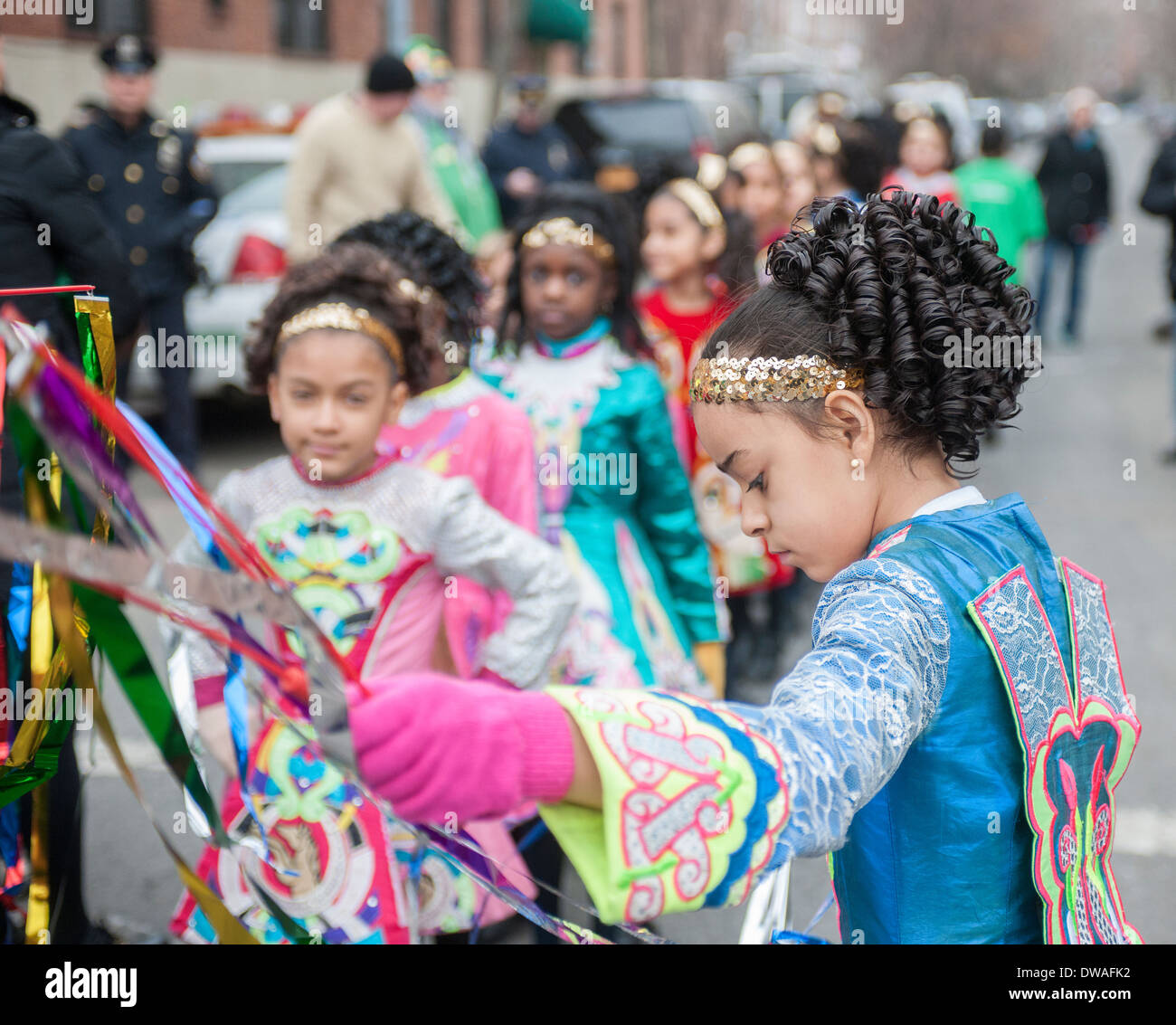 Multicultural students perform their Irish Step Dancing routines at a ...