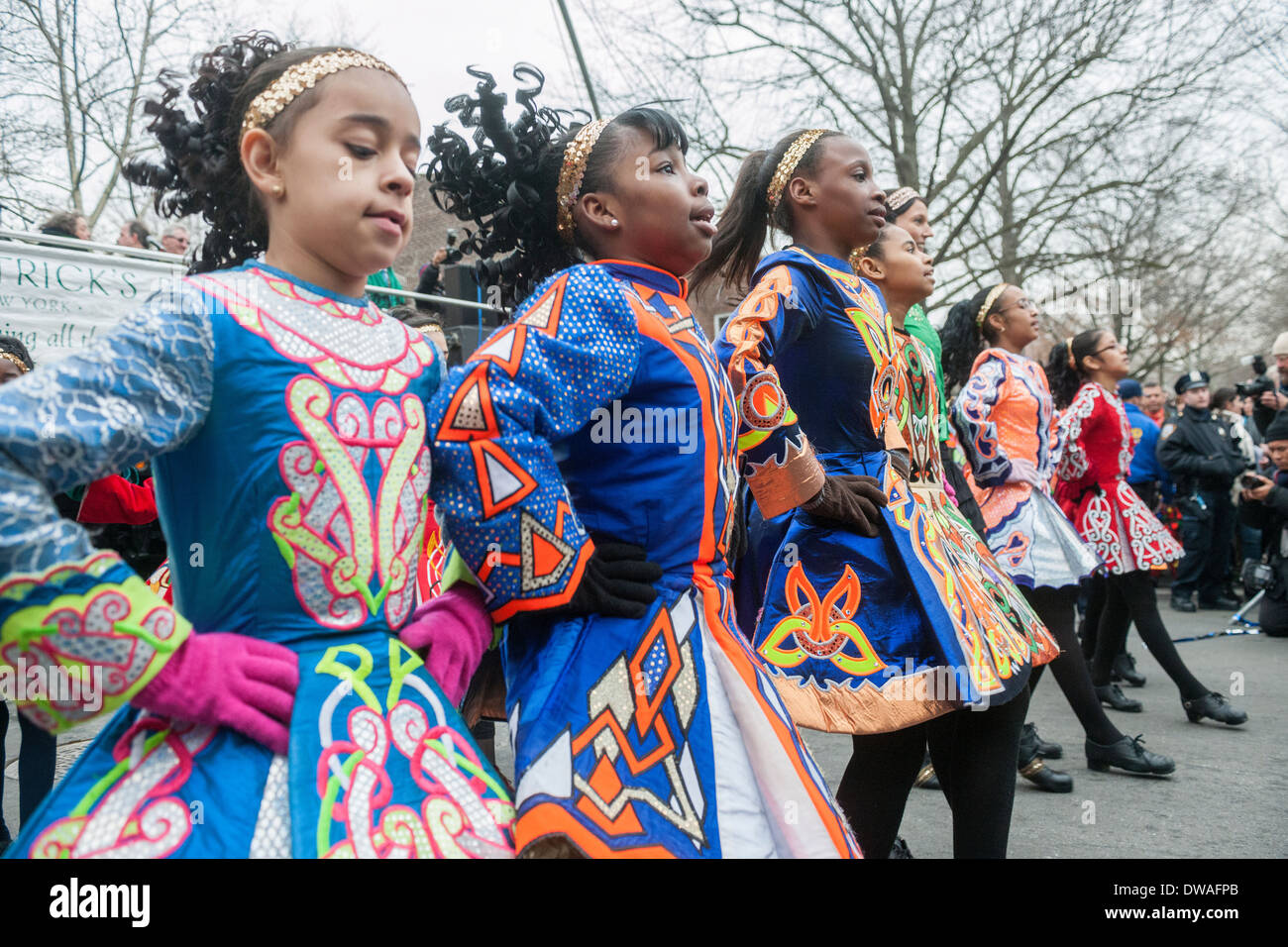 Multicultural students perform their Irish Step Dancing routines at a ...