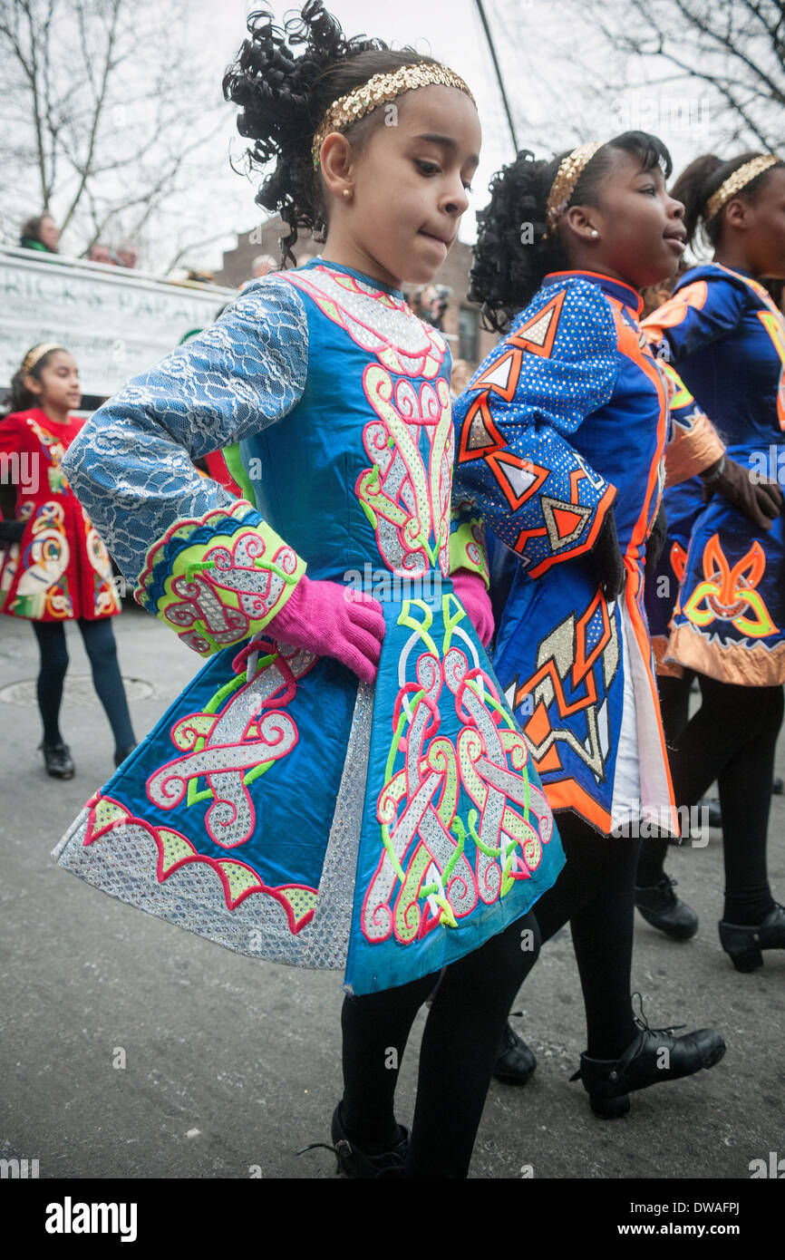 Multicultural students perform their Irish Step Dancing routines at a ...