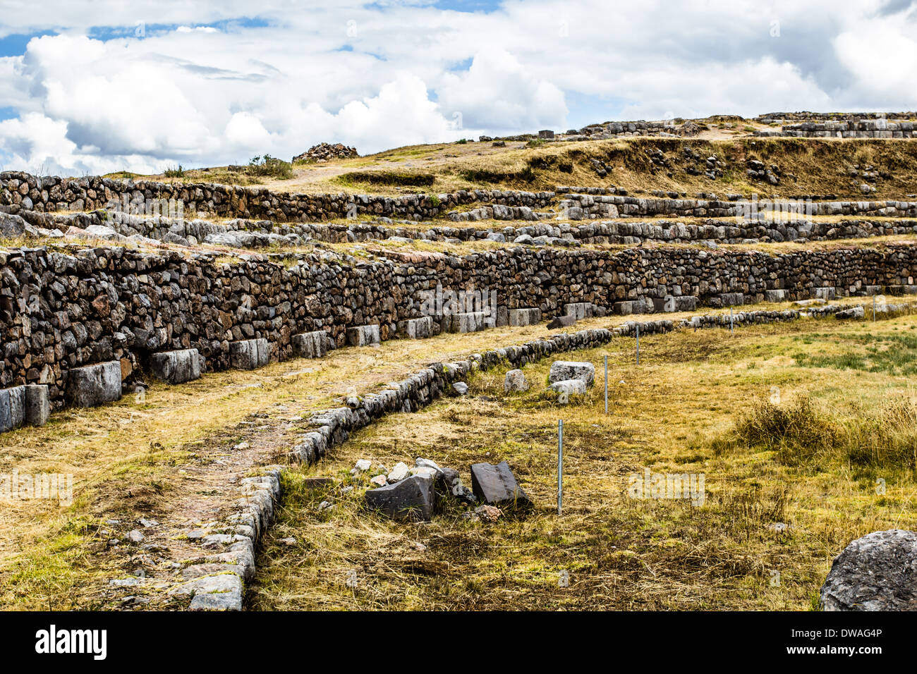Stonework of the walls of Sacsayhuaman, in Cusco, Peru Stock Photo - Alamy
