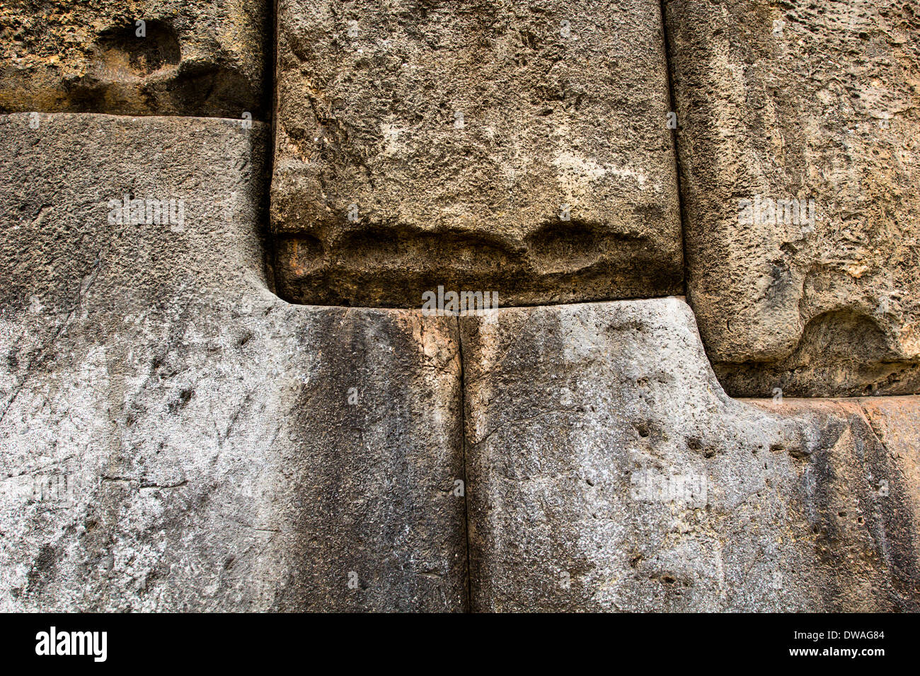 Stonework of the walls of Sacsayhuaman, in Cusco, Peru Stock Photo - Alamy