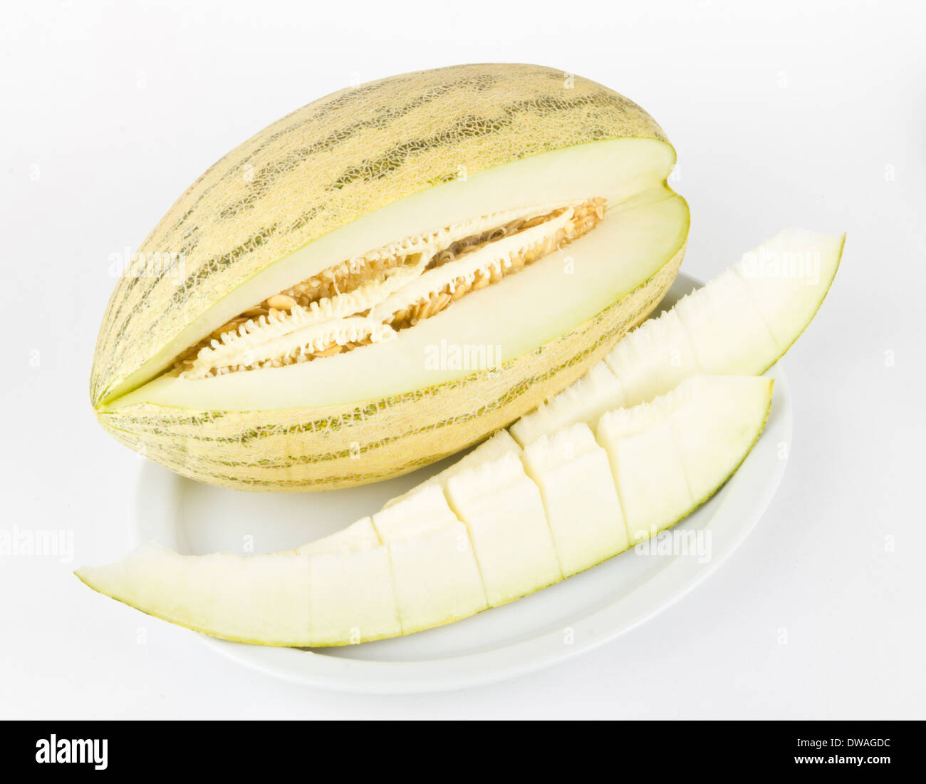 Cross section honeydew melon on hi-res stock photography and images - Alamy