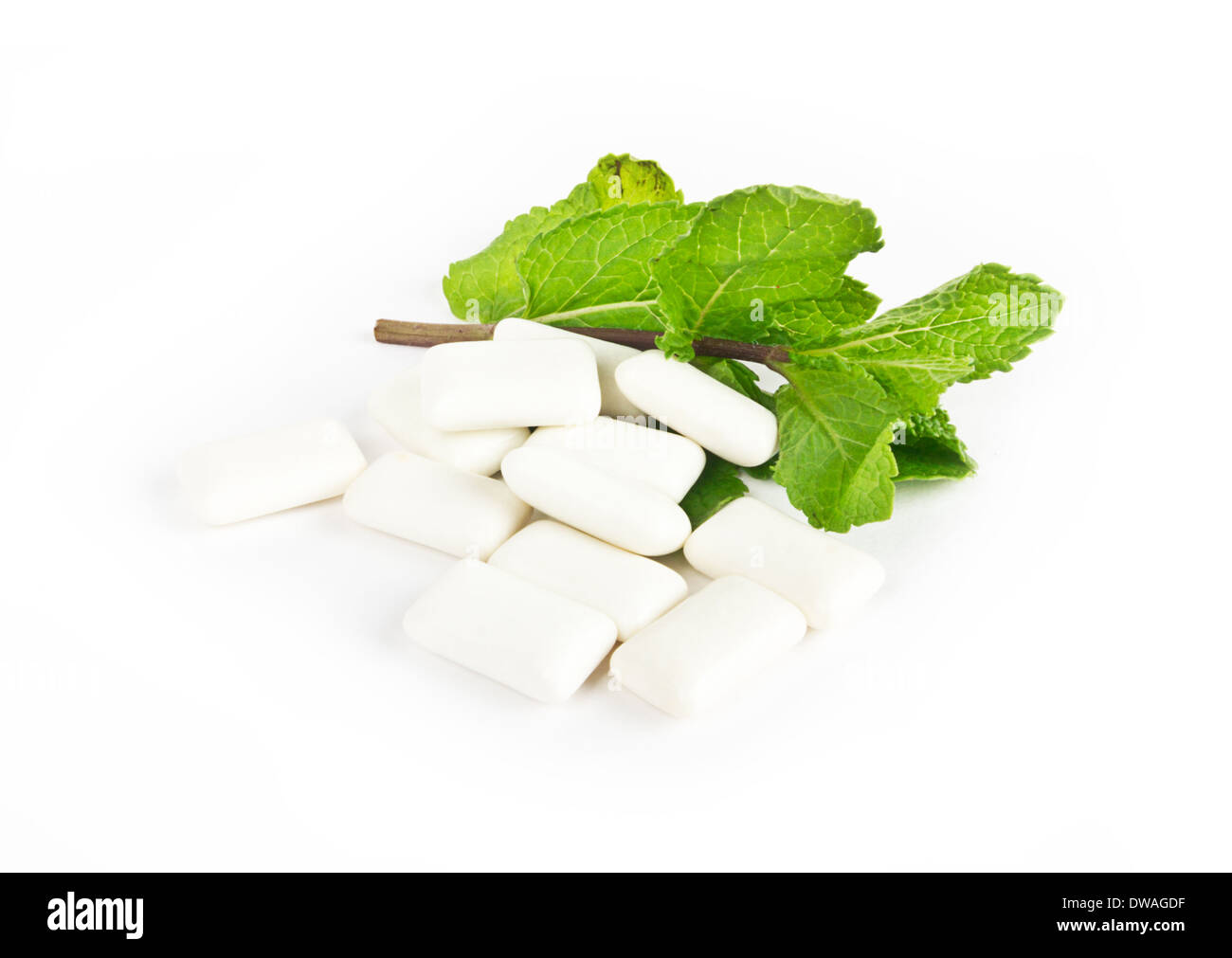 Mint leaf chewing gum hi-res stock photography and images - Alamy