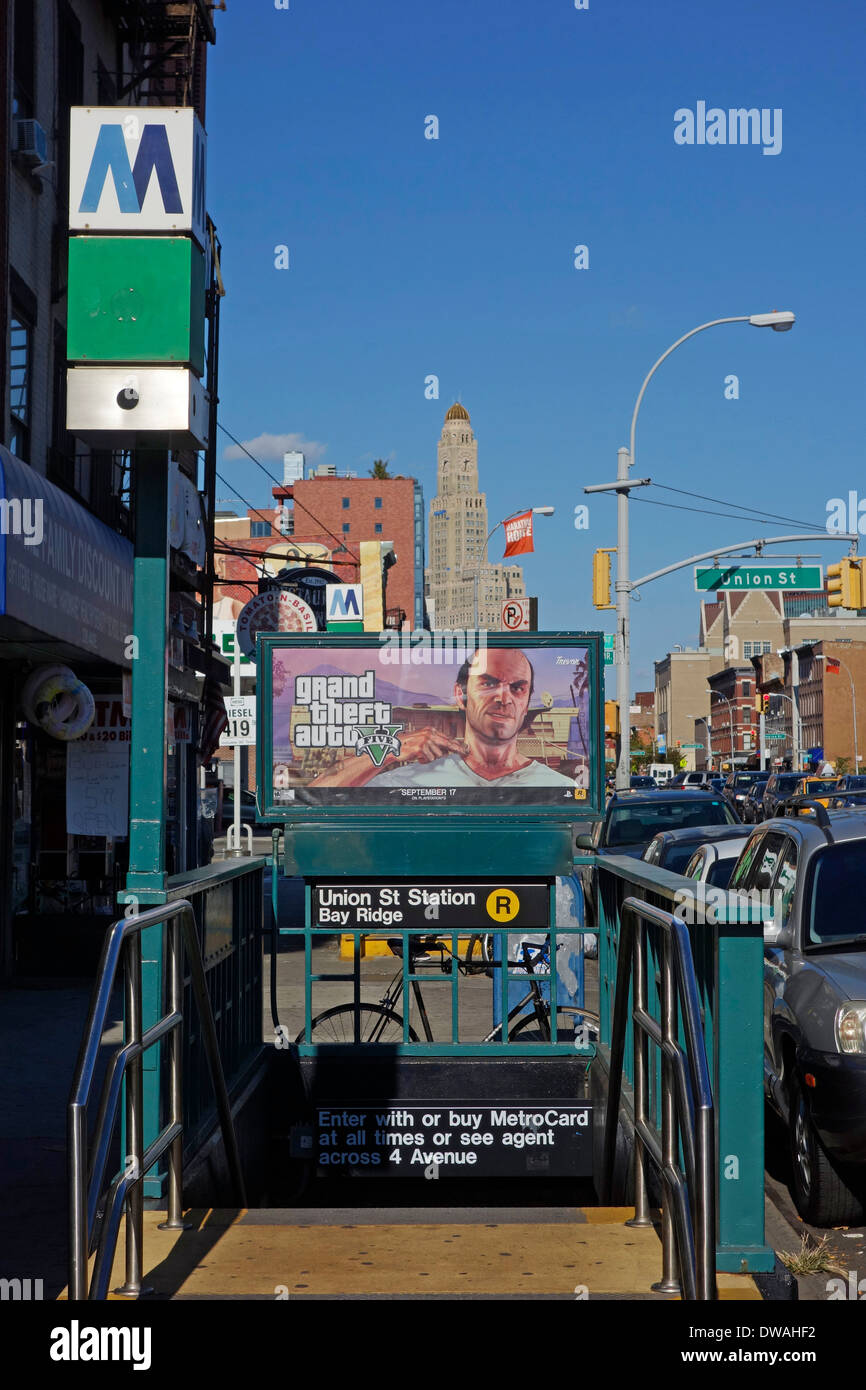 Union street subway station in downtown Brooklyn Stock Photo - Alamy