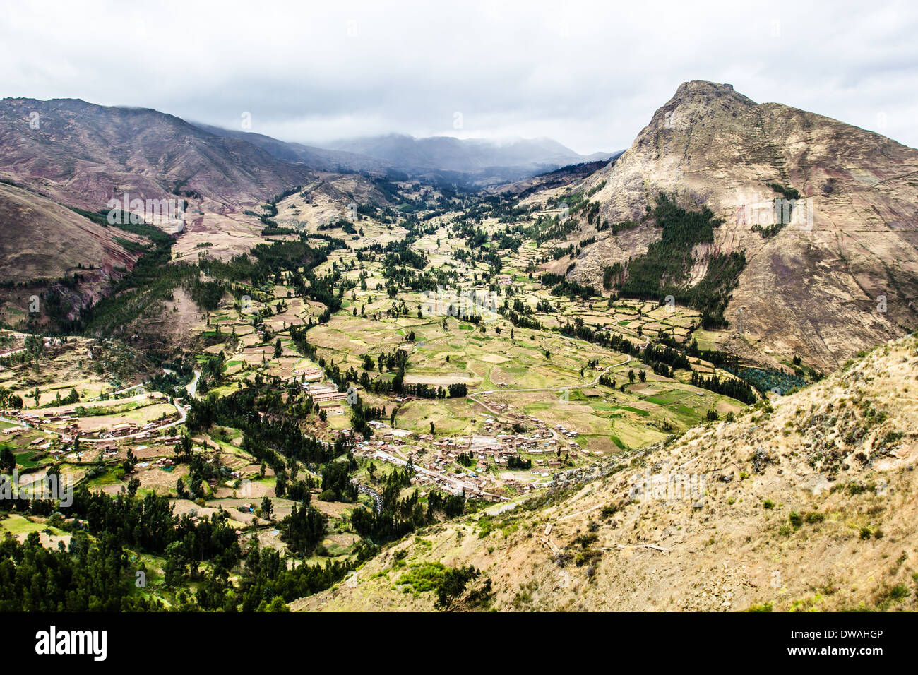 Peru, Pisac (Pisaq) - Inca ruins in the sacred valley in the Peruvian ...