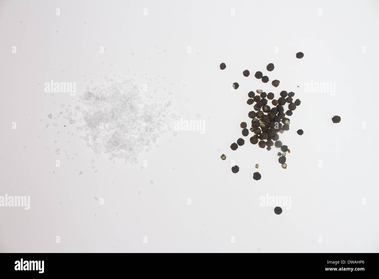 Salt and Pepper Condiments Stock Photo - Alamy