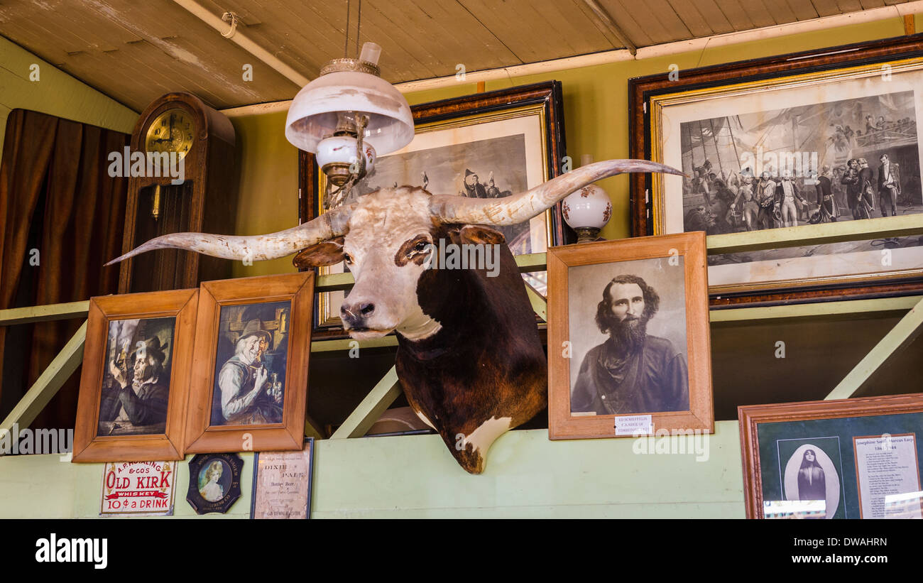 Interior of the Bird Cage Theater, Tombstone, Arizona USA Stock Photo ...