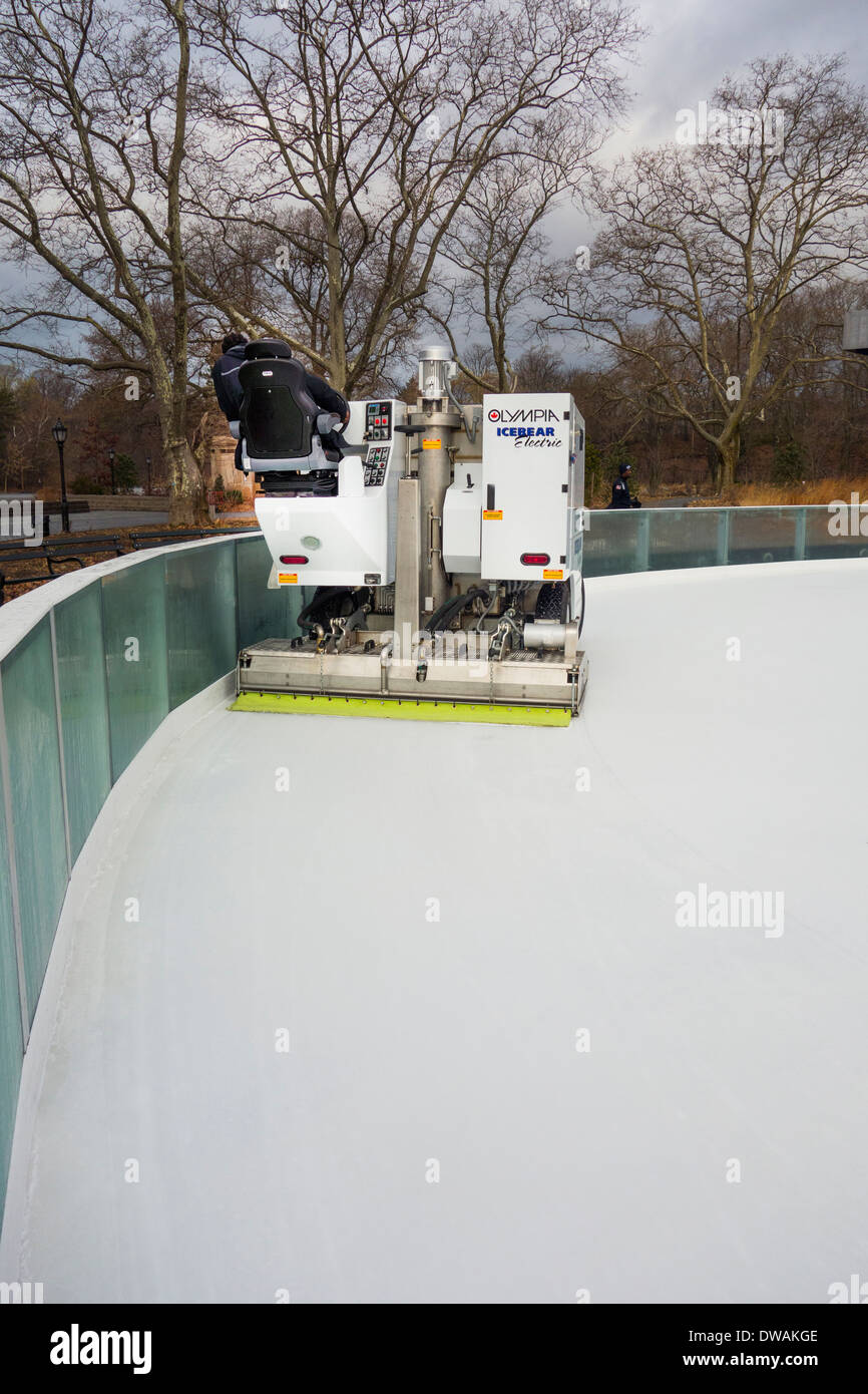 LeFrak ice skating rink in Prospect Park Brooklyn NY Stock Photo - Alamy