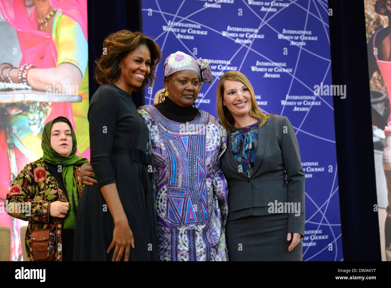 US First Lady Michelle Obama and Deputy Secretary Heather Higginbottom ...