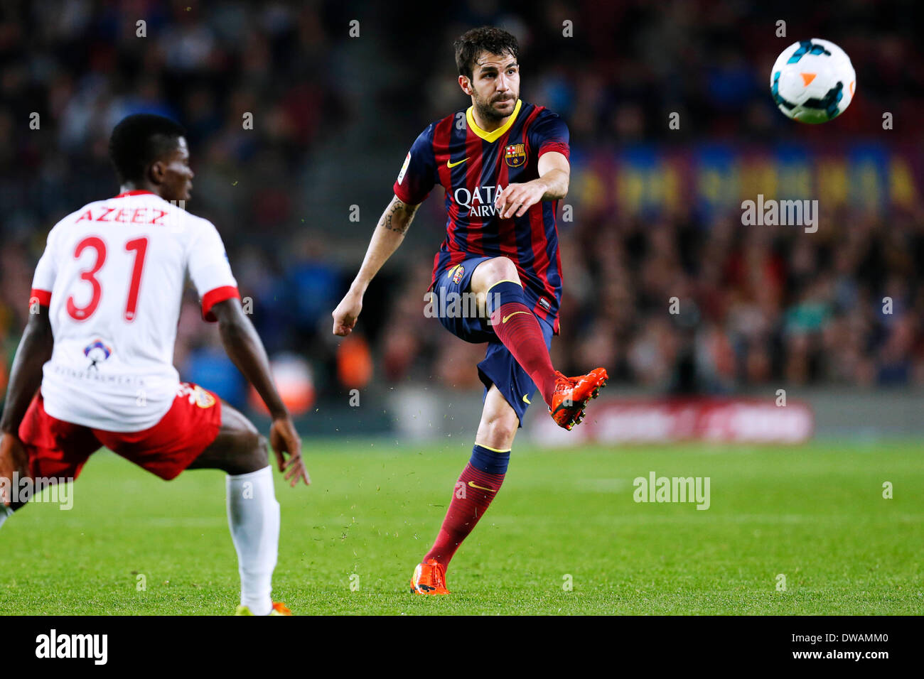 Barcelona, Spain. © D. 2nd Mar, 2014. Cesc Fabregas (Barcelona ...