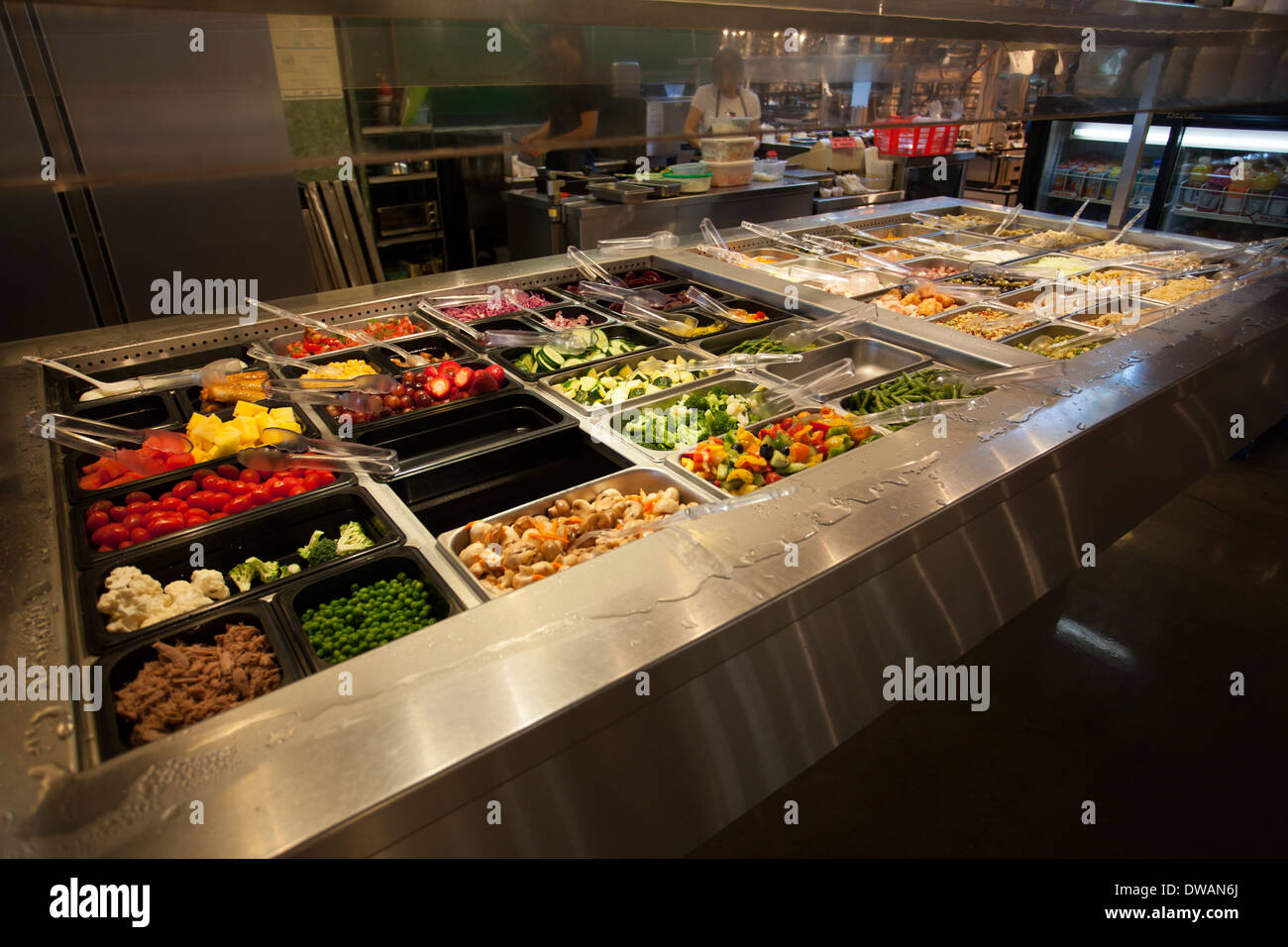 Fresh produce in a display Stock Photo - Alamy