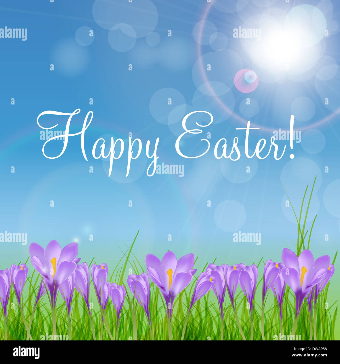 Easter Background Vector Illustration Stock Photo - Alamy