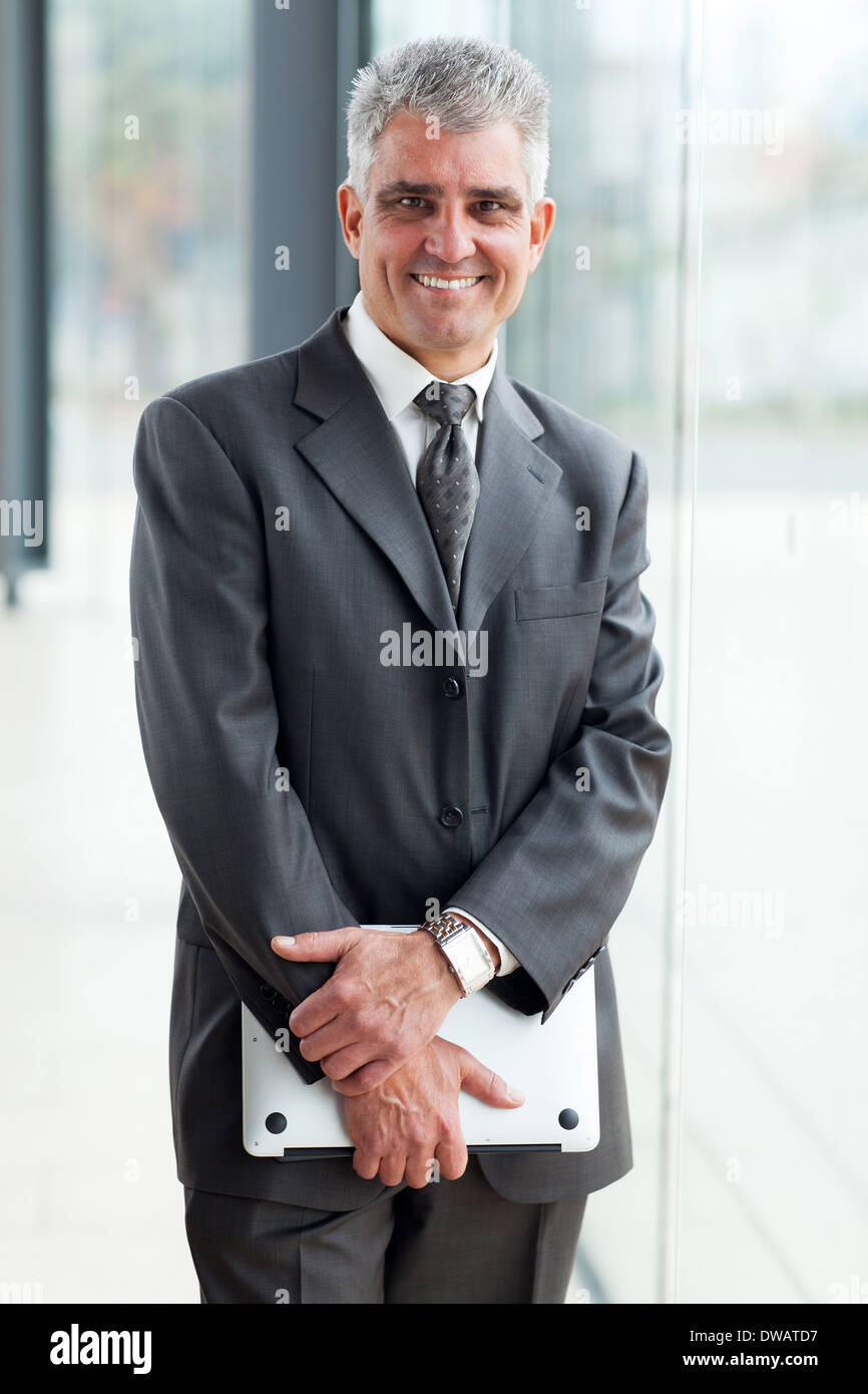 Happy caucasian middle aged worker hi-res stock photography and images ...