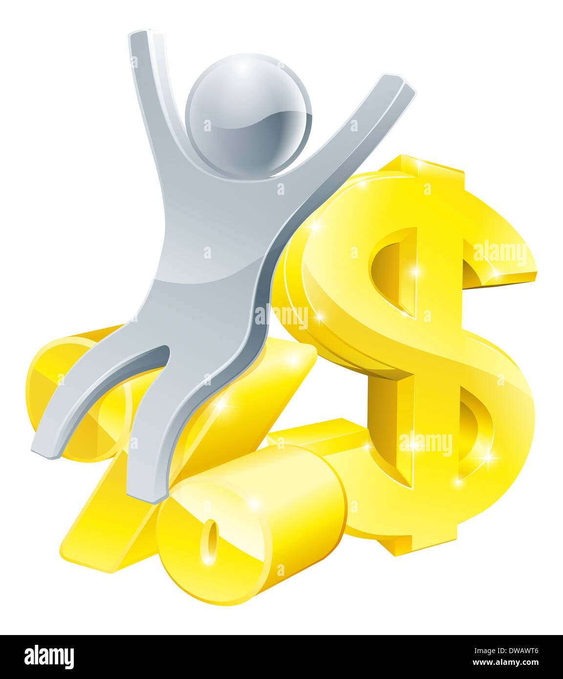 Gold dolar sign hi-res stock photography and images - Alamy