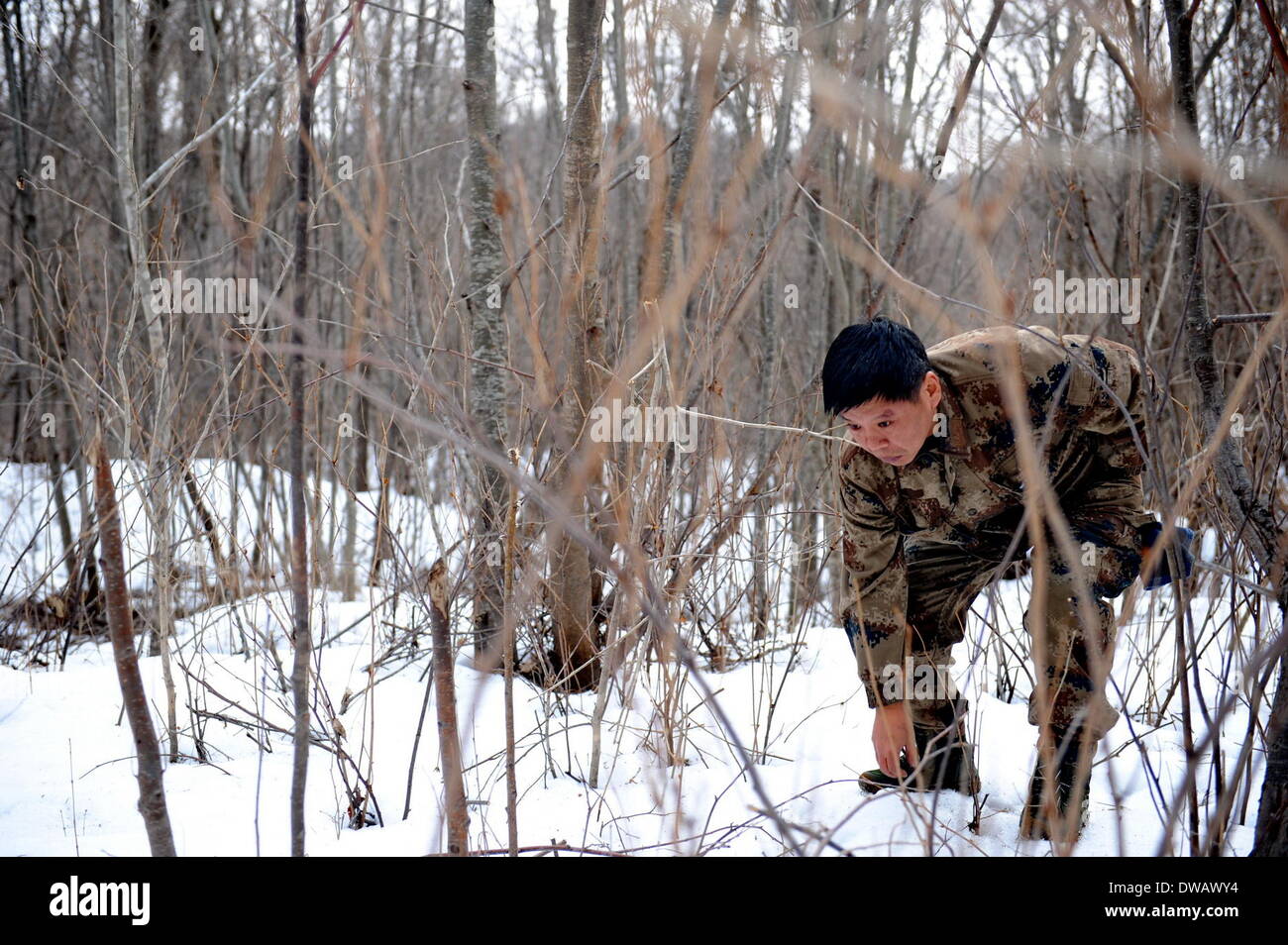 Huichun, China's Jilin Province. 4th Mar, 2014. Lang Jianmin, director ...