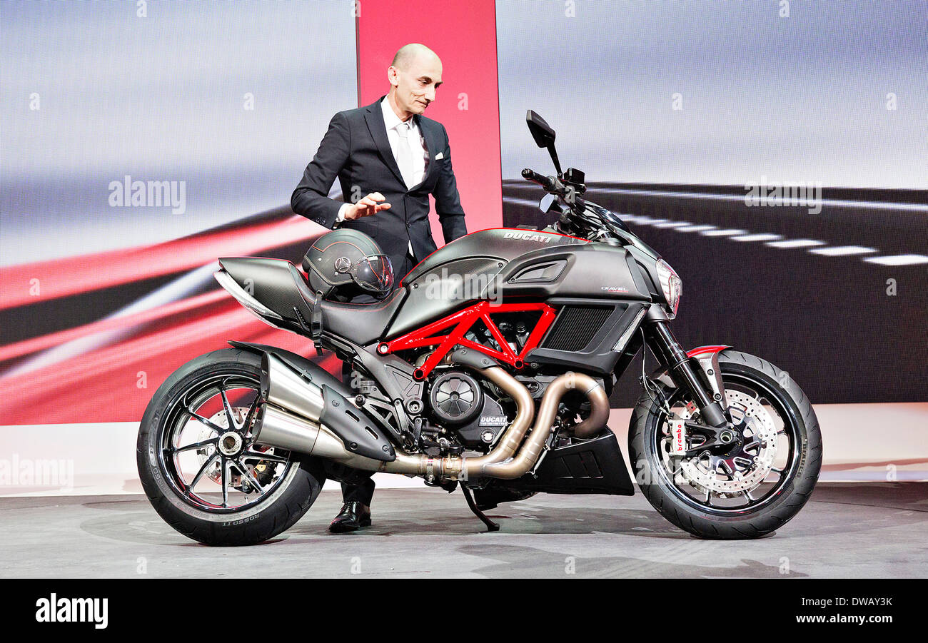 Claudio Domenicali, President and CEO Ducati,motorcycle, Ducati Diavel ...