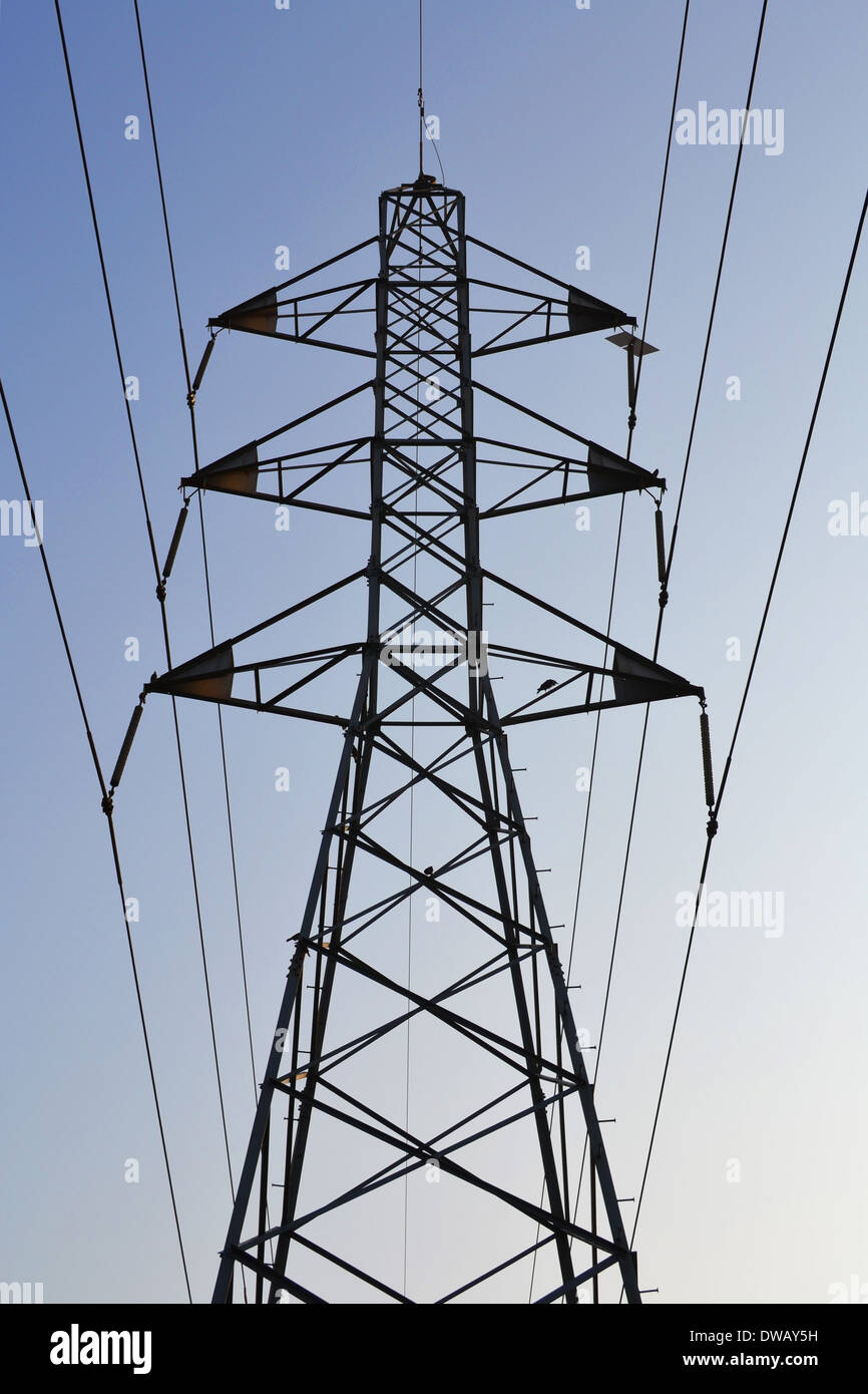 High voltage tower Stock Photo - Alamy
