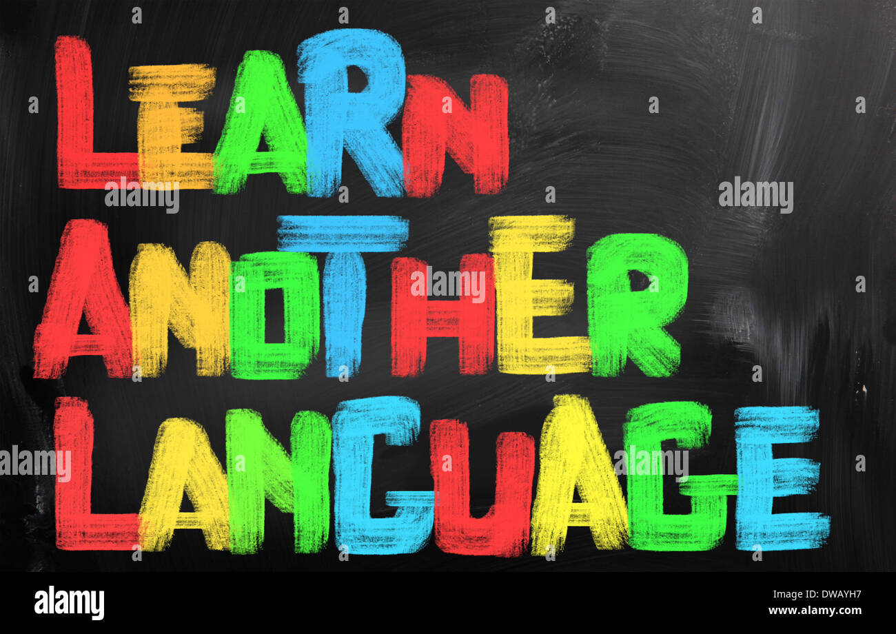 Learn Another Language Concept Stock Photo - Alamy