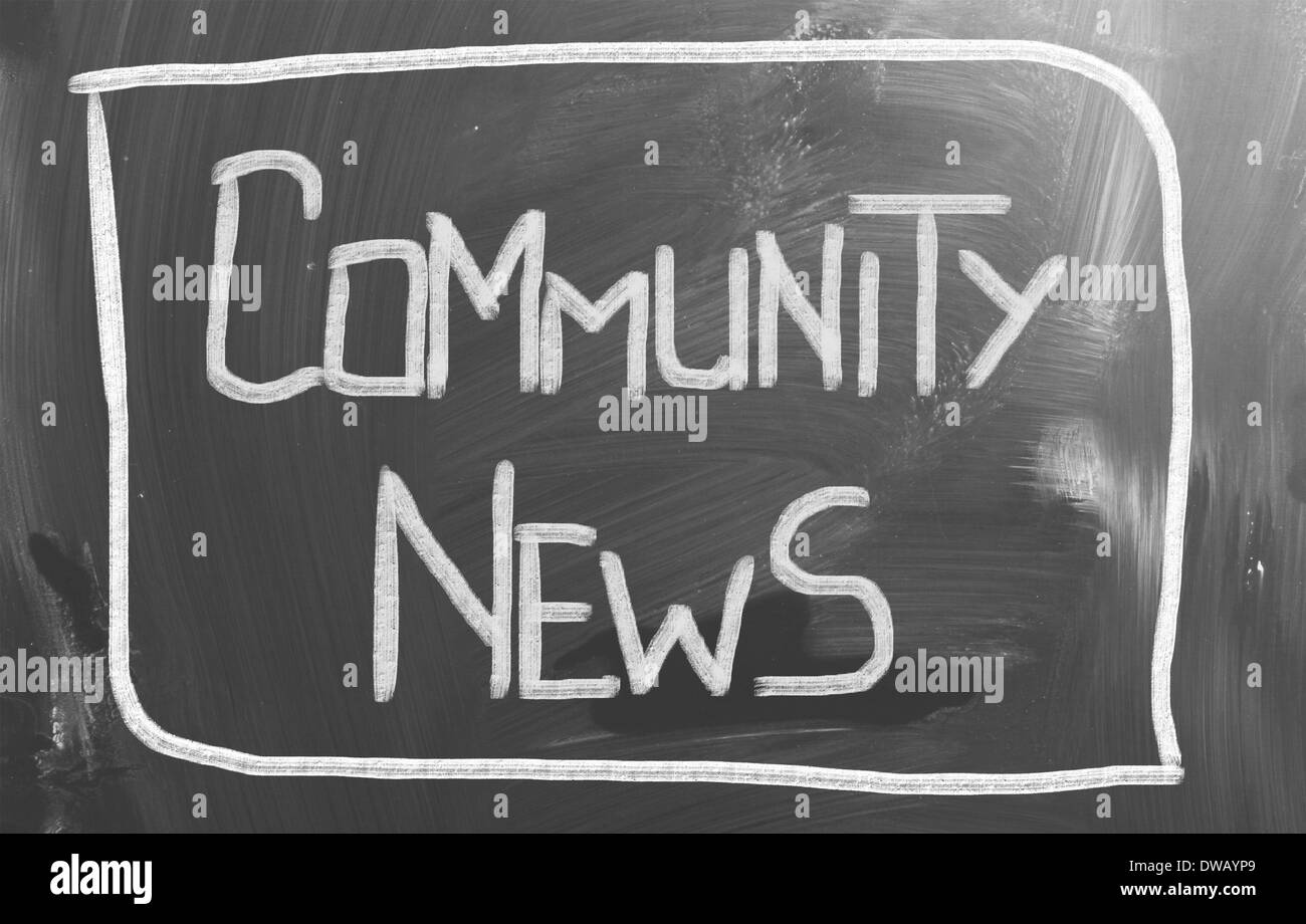 Community News Concept Stock Photo - Alamy