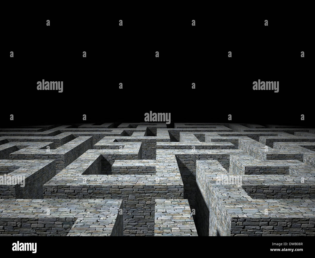 3d image of stone maze background Stock Photo - Alamy