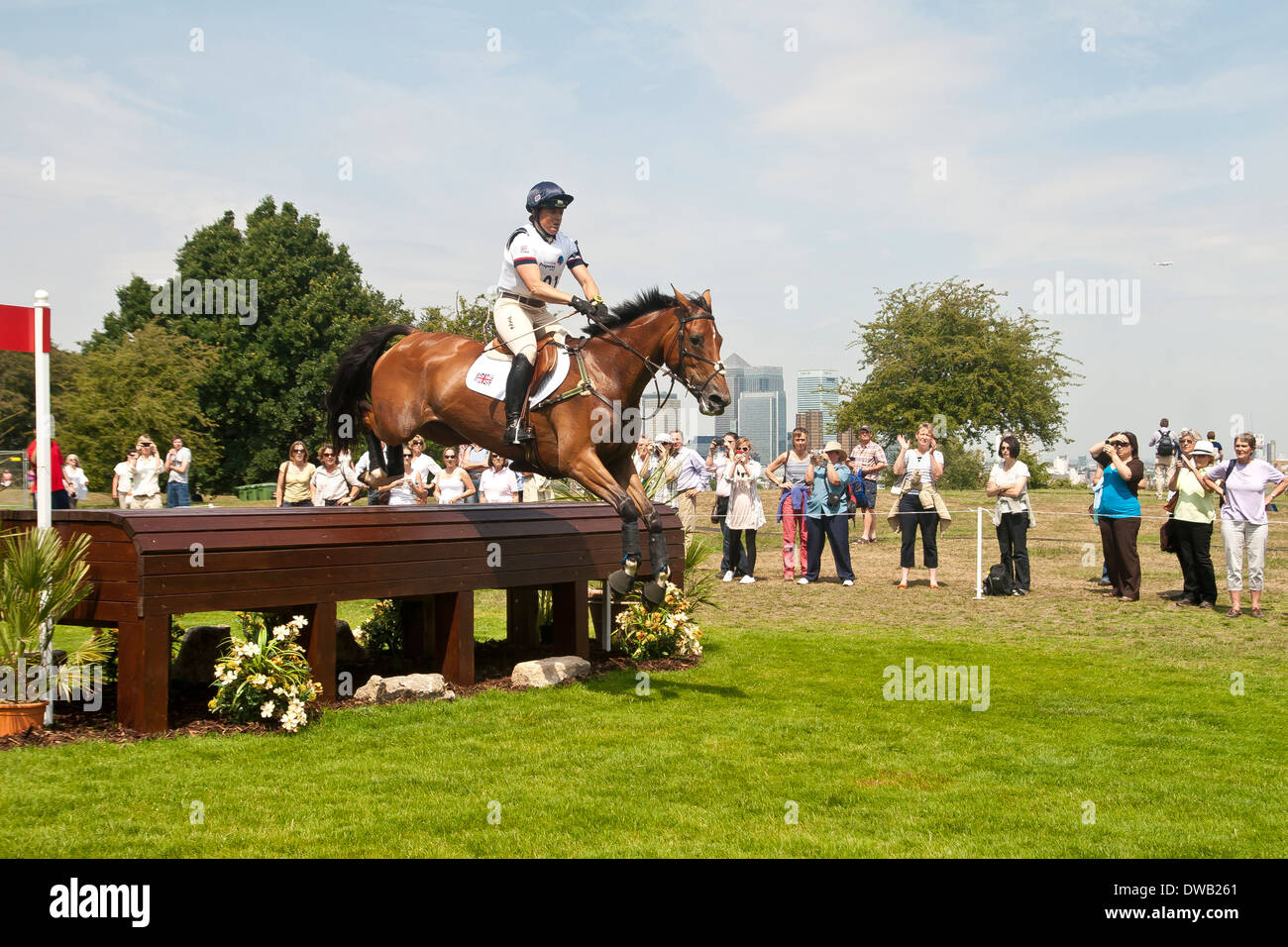 Pippa Funnell on Billy Shannon Stock Photo - Alamy
