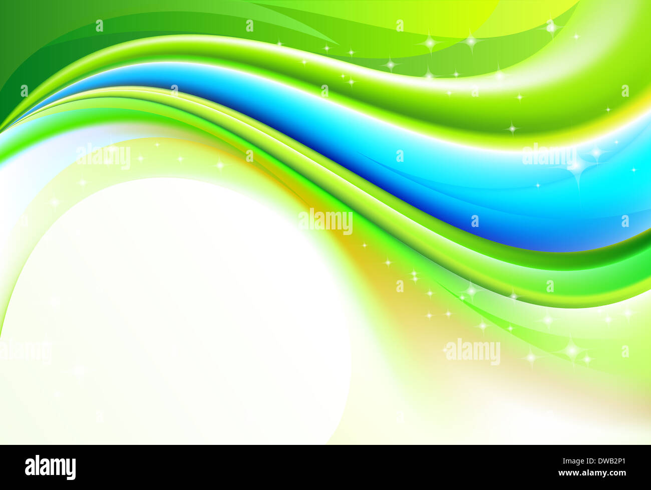 Abstract background with colorful curved elements and blank space Stock ...