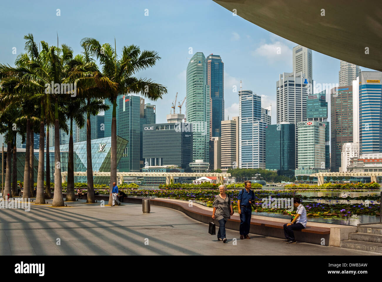 Waterfront Promenade, Marina Bay Sands, Singapore Stock Photo - Alamy