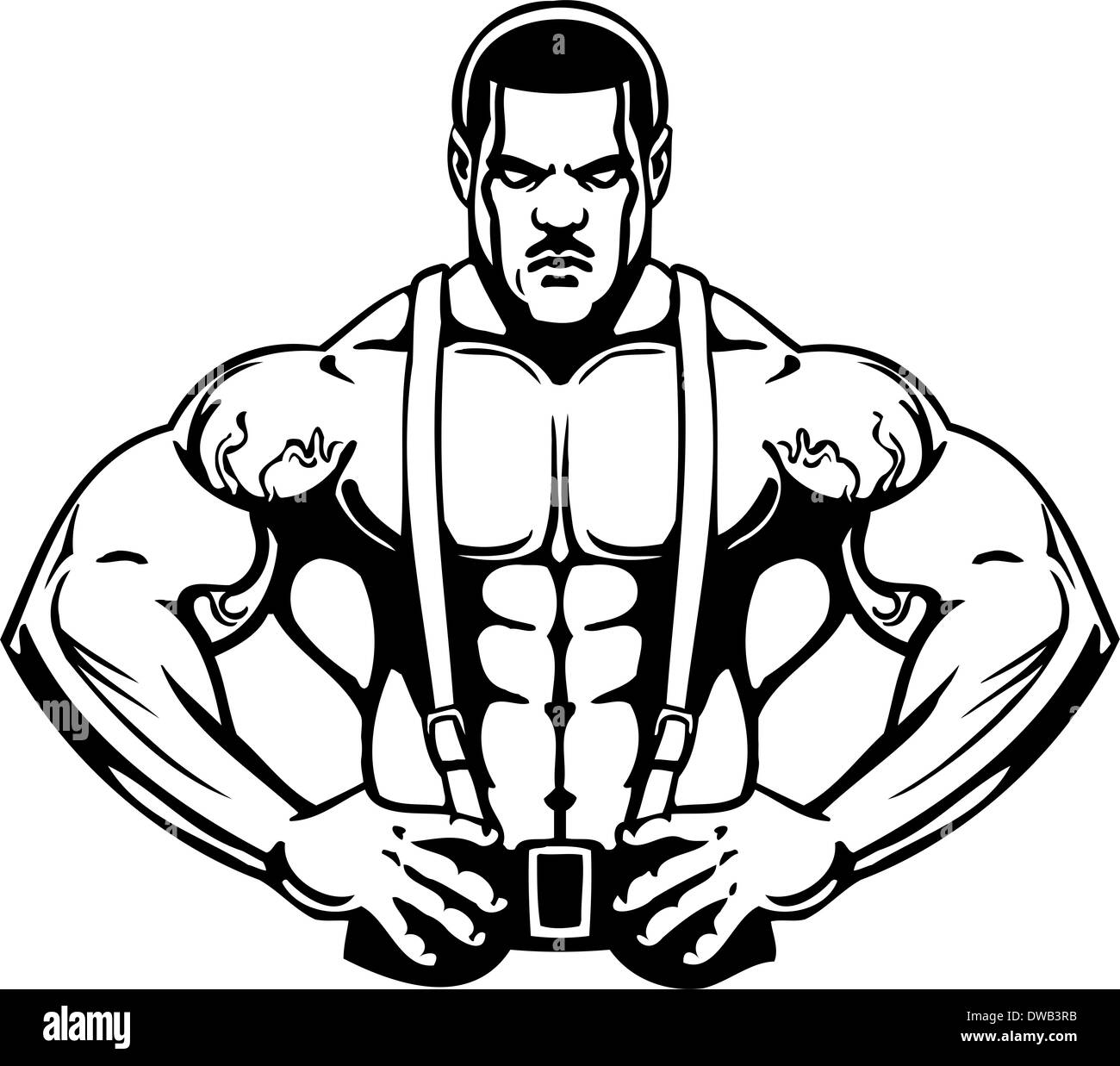 Bodybuilding and Powerlifting - illustration Stock Photo - Alamy