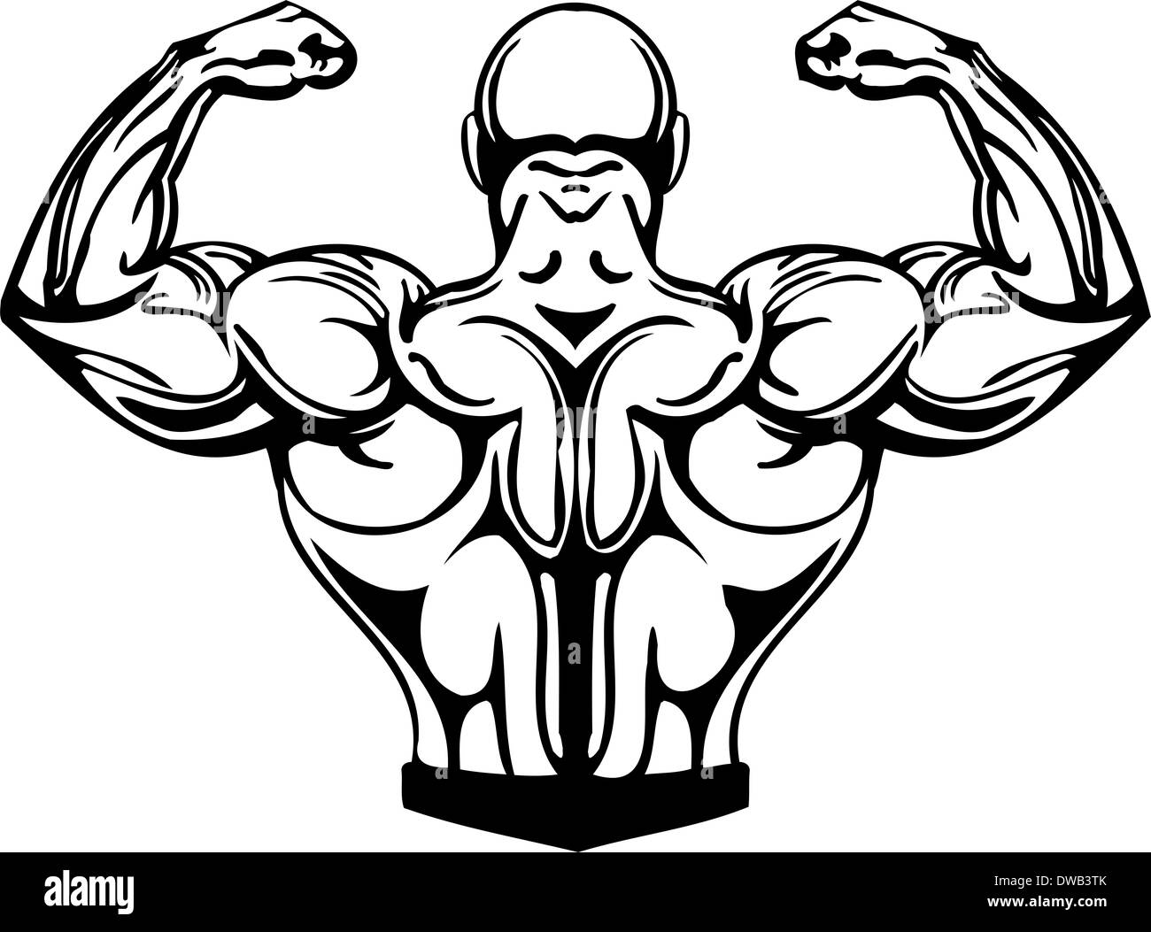 Bodybuilding and Powerlifting - illustration Stock Photo - Alamy