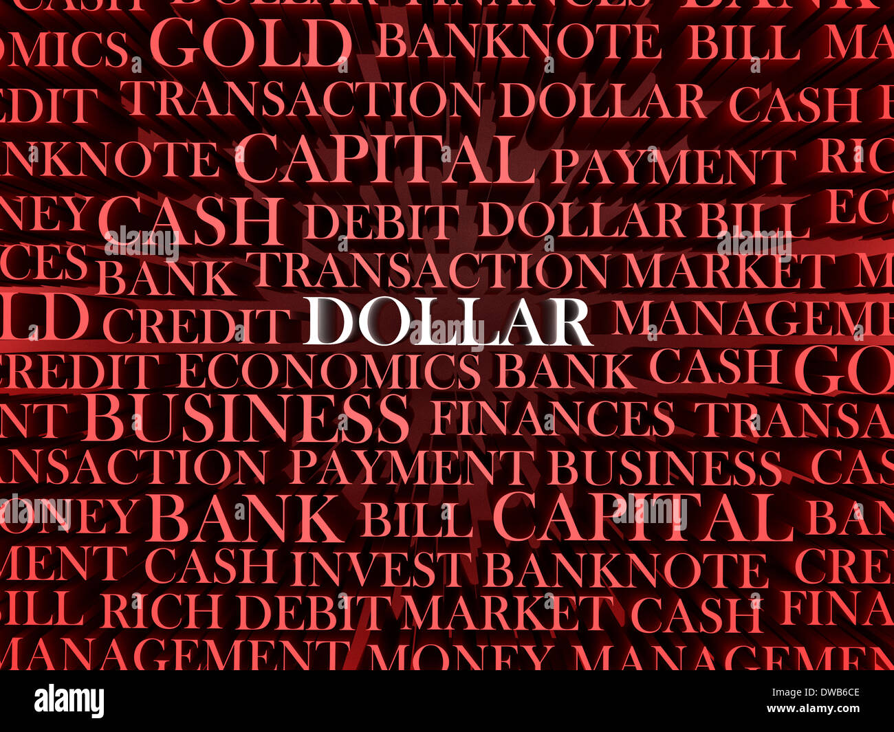 High resolution image. 3d rendered illustration. Business text Stock ...